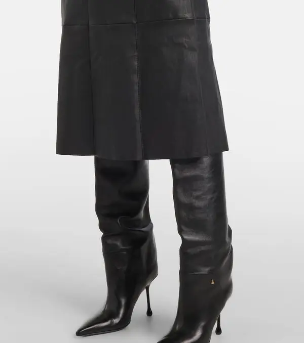 JOSEPH Kosma Leather Midi Dress