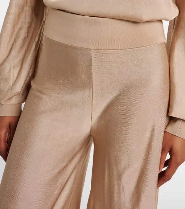 Alaïa Knitted Wide-leg Pants