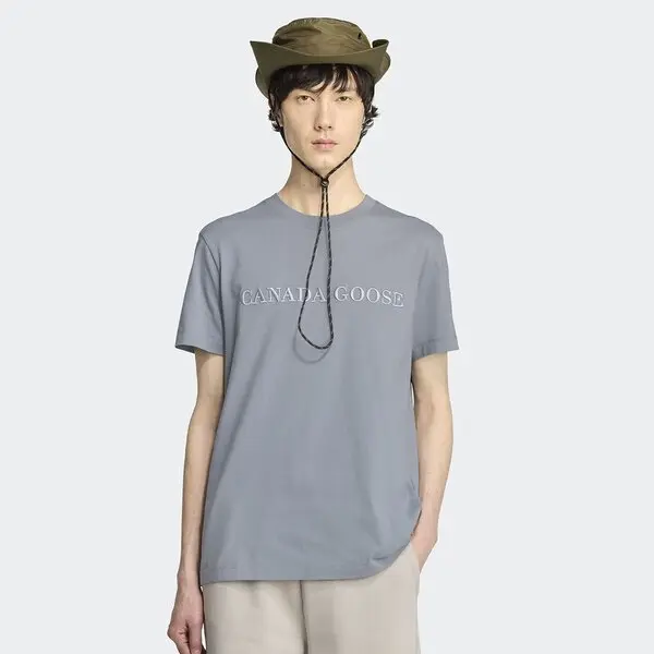 Canada Goose Emersen Embroidered T-shirt - Light Ozone Blue