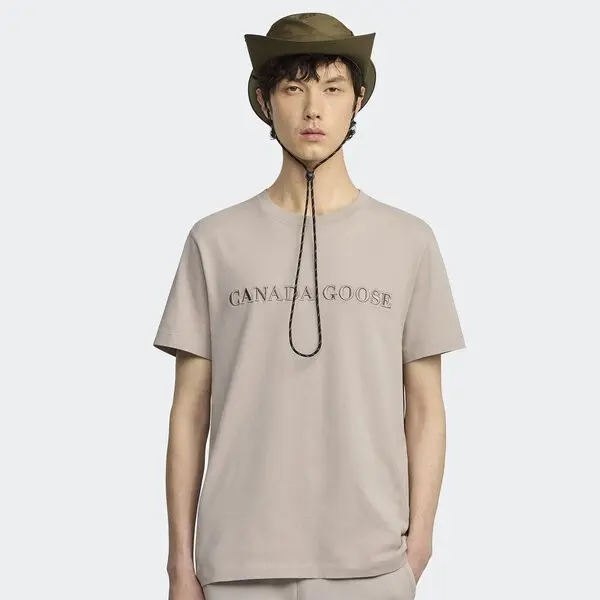 Canada Goose Emersen Embroidered T-shirt - Limestone