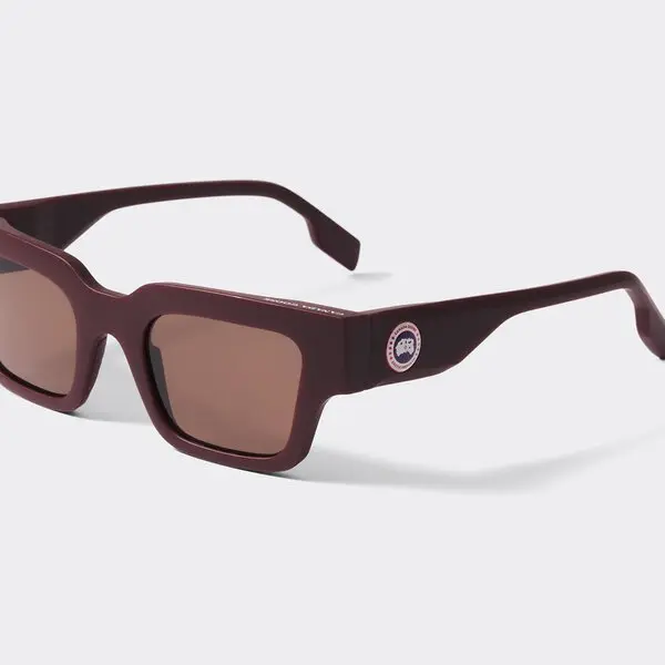 Canada Goose Waddington Sunglasses - Matte Burgundy/light Brown