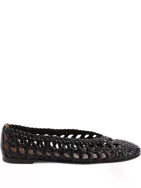 GIUSEPPE ZANOTTI Georgia Cage Ballet Flats - Black