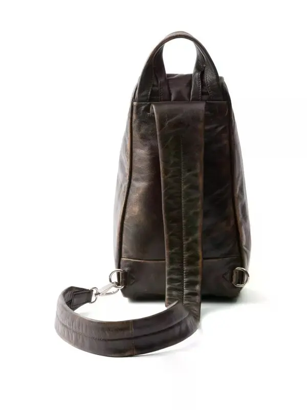 Prada Leather Backpack - Brown