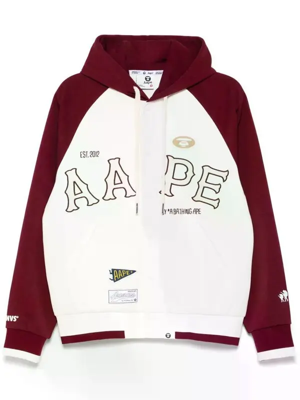 AAPE BY *A BATHING APE® Patched Hooded Jacket - White