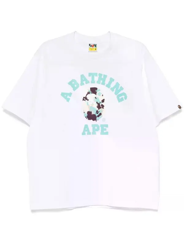 A BATHING APE Printed T-shirt - White