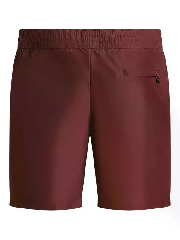 Dolce & Gabbana Logo-plaque Swim Shorts - Red