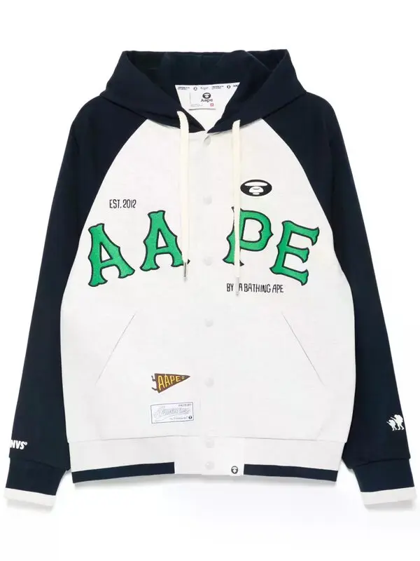 AAPE BY *A BATHING APE® Patched Hooded Jacket - Grey