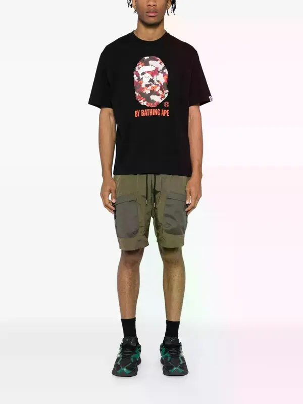 A BATHING APE Printed T-shirt - Black