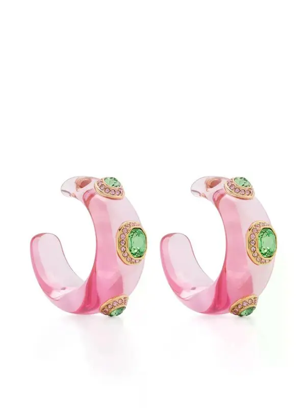 SWAROVSKI Dulcis Hoop Earrings - Pink