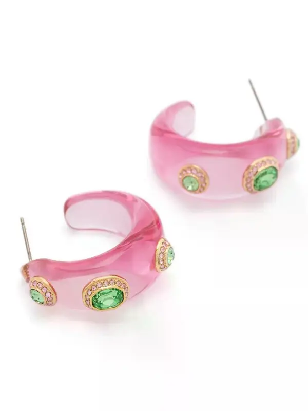 SWAROVSKI Dulcis Hoop Earrings - Pink