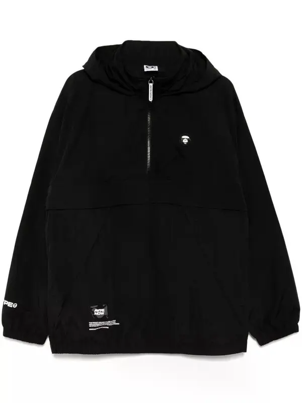 AAPE BY *A BATHING APE® Aapenow Moonface-logo Half-zip Jacket
