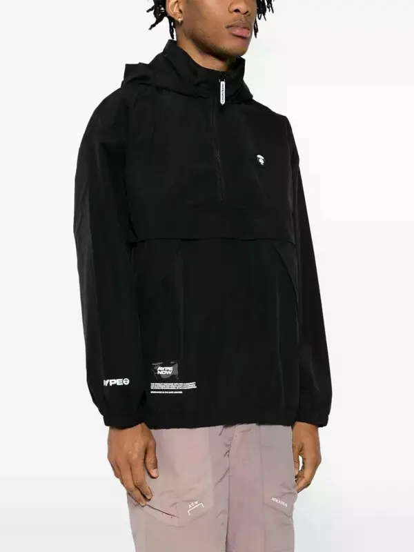 AAPE BY *A BATHING APE® Aapenow Moonface-logo Half-zip Jacket