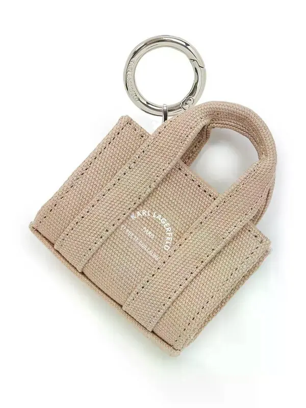 Karl Lagerfeld Rue St-guillaume Keychain - Neutrals