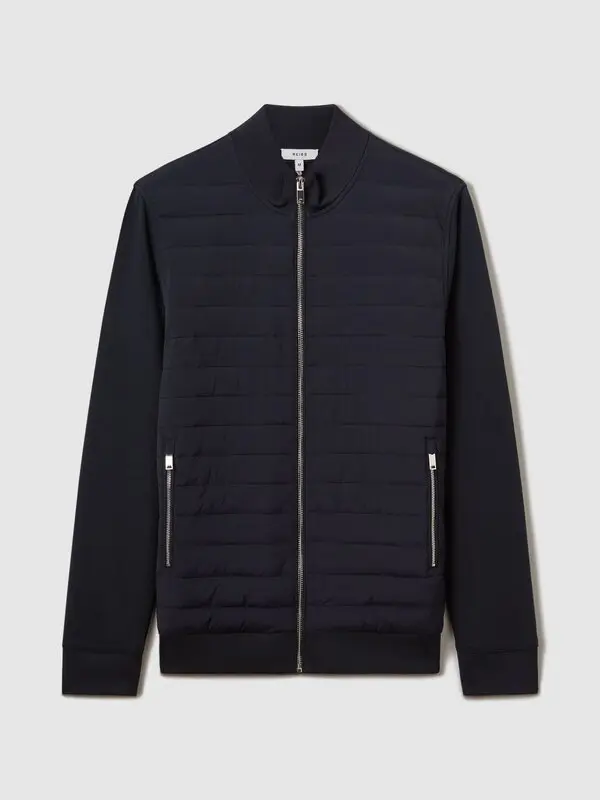 REISS Flintoff Hybrid Zip-through Jacket