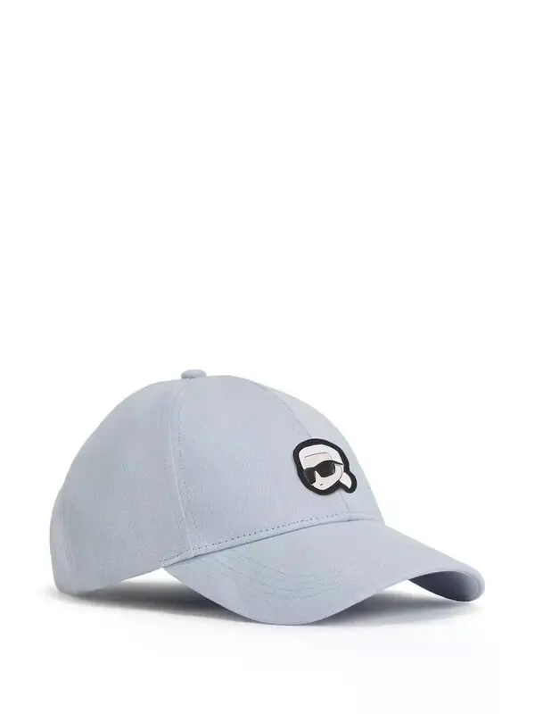 Karl Lagerfeld Ikon Patch Cap - Blue