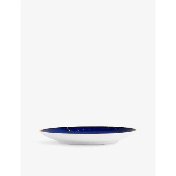 L'Objet Lapis Fine-porcelain Canape Plates Set Of Four - Blue
