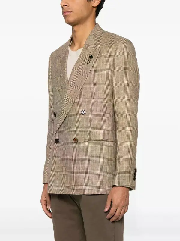LARDINI Checked Blazer