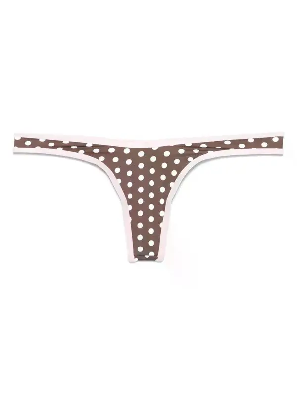 Frankies Bikinis Full Moon Bikini Bottom - Brown