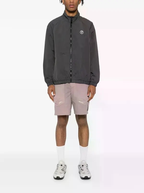 AAPE BY *A BATHING APE Moonface-logo Windbreaker Jacket - Black