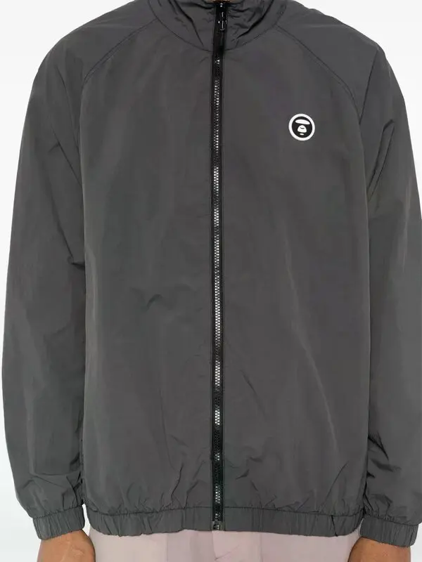 AAPE BY *A BATHING APE Moonface-logo Windbreaker Jacket - Black