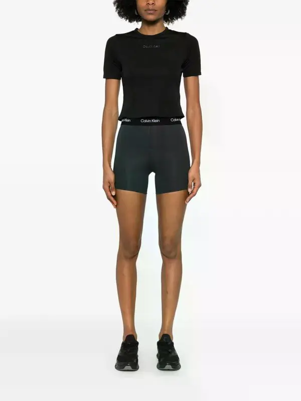 Calvin Klein Logo-waistband Compression Shorts