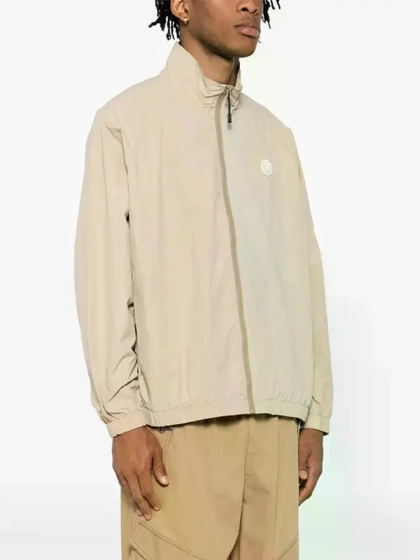 AAPE BY *A BATHING APE Moonface Logo Windbreaker Jacket - Neutrals