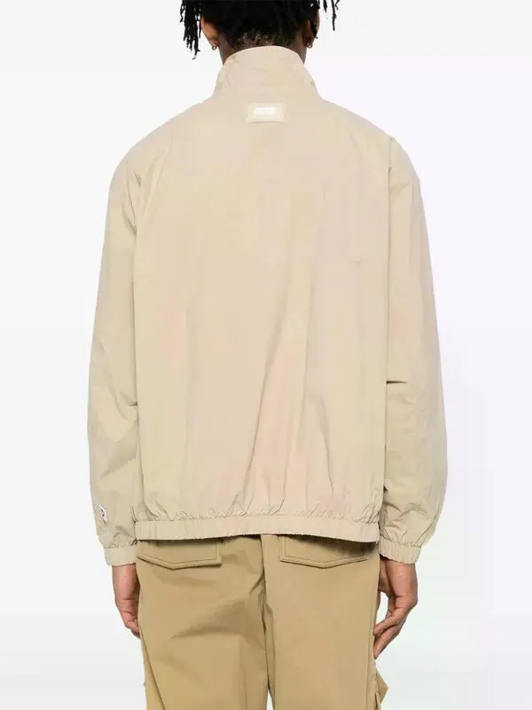 AAPE BY *A BATHING APE Moonface Logo Windbreaker Jacket - Neutrals
