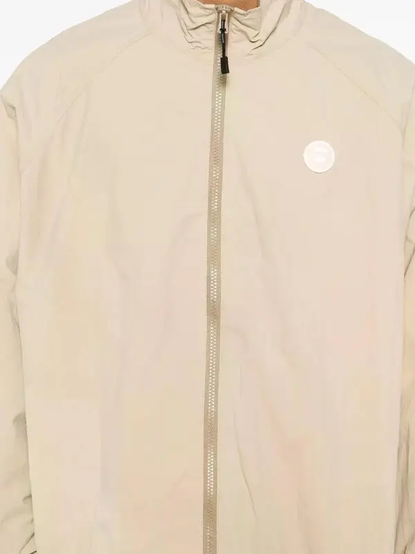 AAPE BY *A BATHING APE Moonface Logo Windbreaker Jacket - Neutrals