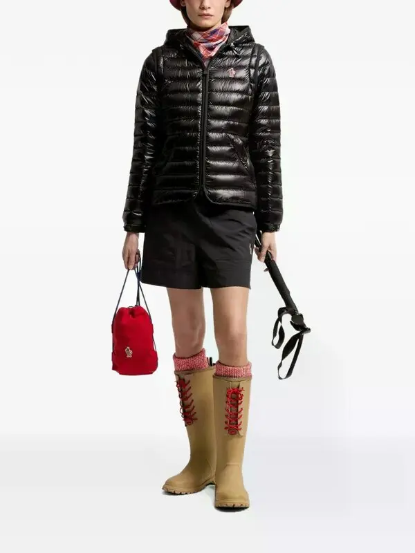 Moncler Karura Quilted Hooded Jacket - Black