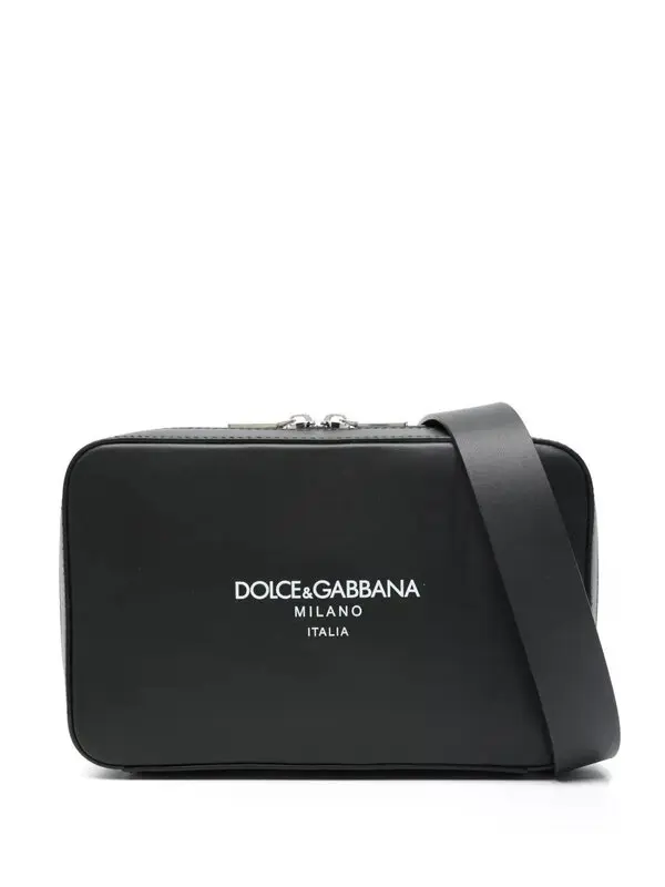 Dolce & Gabbana Logo-embossed Messenger Bag - Black
