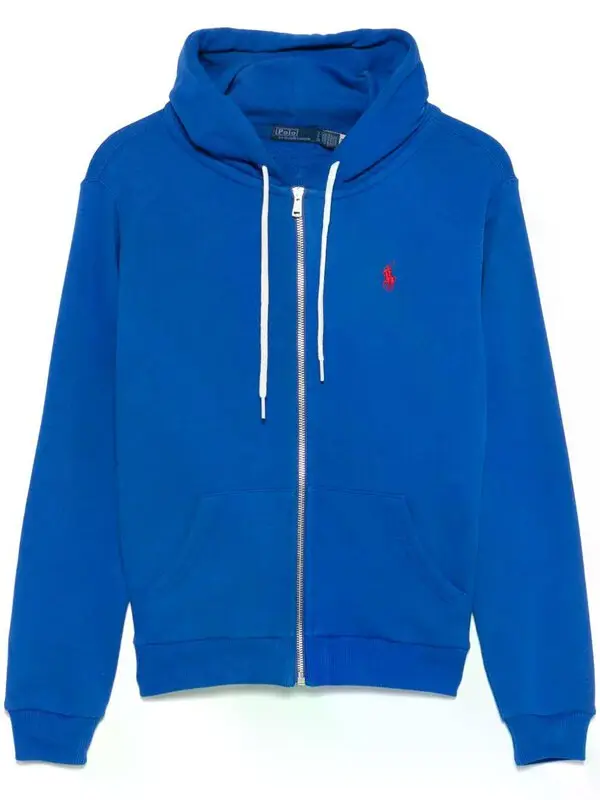 Polo Ralph Lauren Logo-embroidered Hoodie - Blue