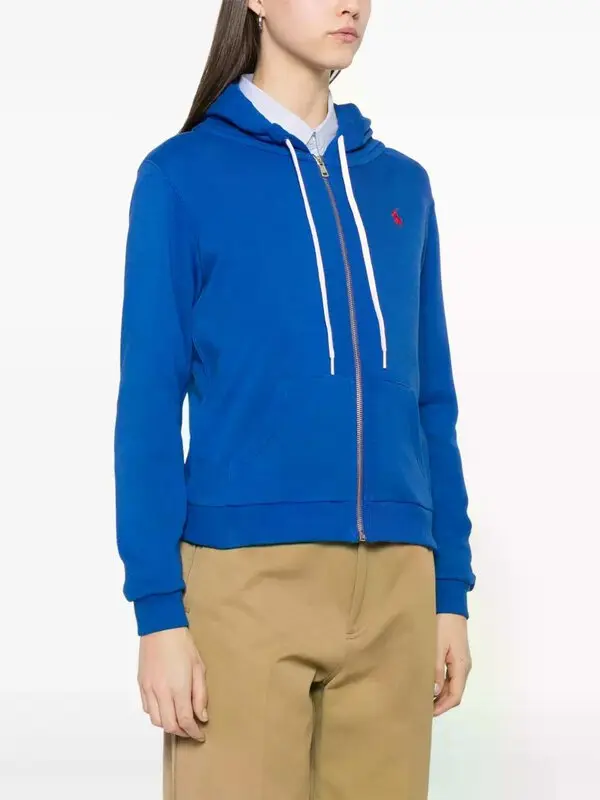 Polo Ralph Lauren Logo-embroidered Hoodie - Blue