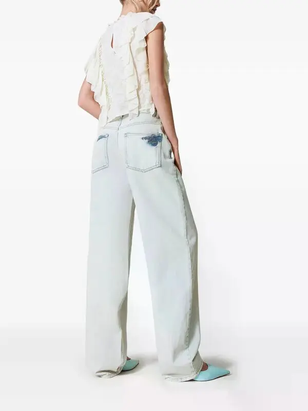 TWINSET Mid-rise Barrel Jeans