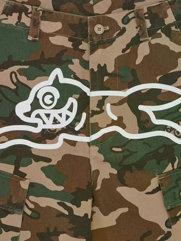 ICECREAM Running Dog Camouflage Cargo Shorts