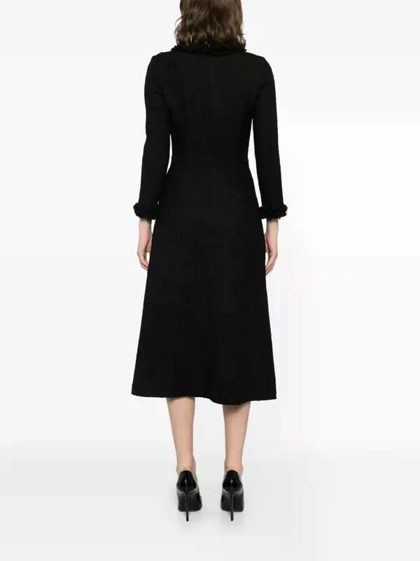 Jane Name Vermont Fit And Flare Tweed Dress In Black - 40% Off |  Editorialist