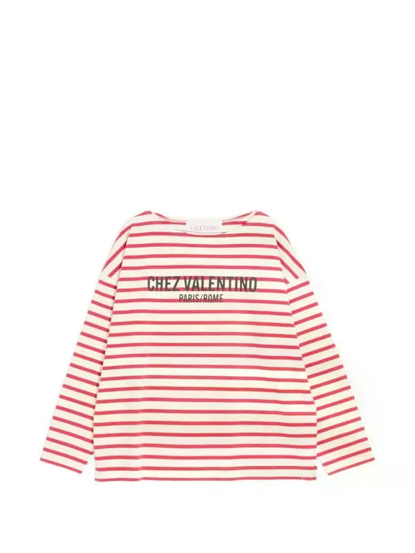 Valentino Garavani Chez -print T-shirt - Red