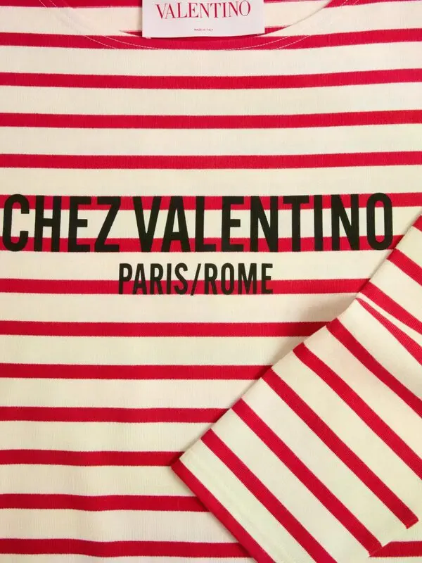Valentino Garavani Chez -print T-shirt - Red