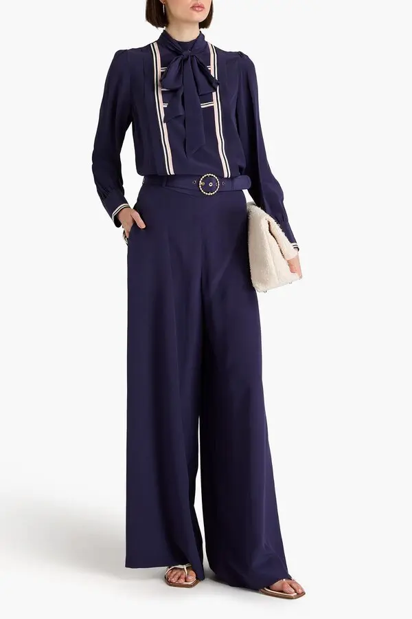 Zimmermann Striped Wide-leg Silk Pants