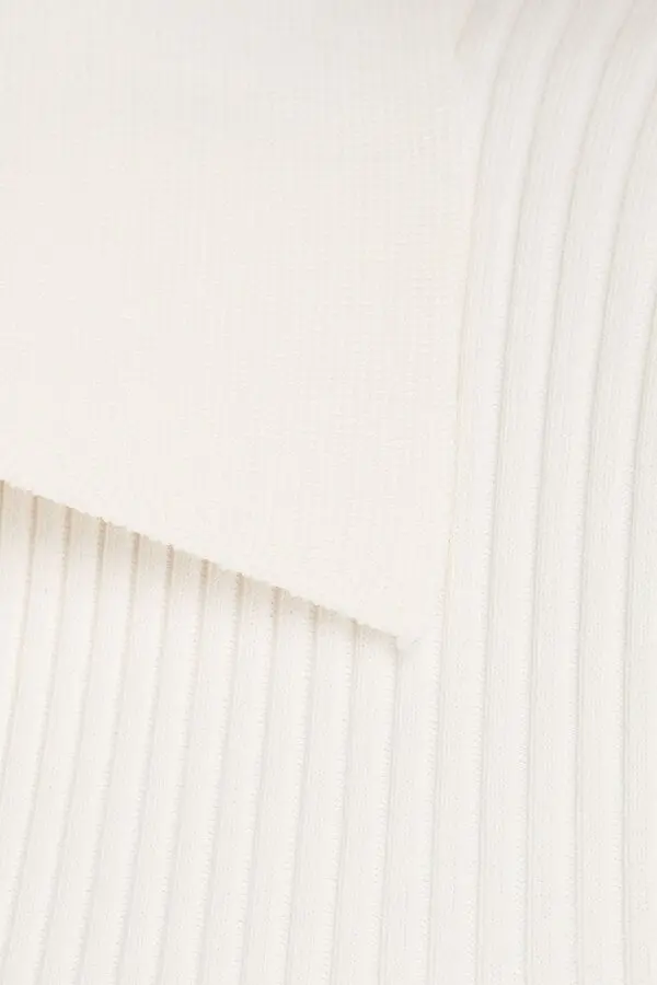 Zimmermann Ribbed Knit Polo Shirt