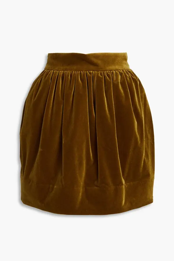 Zimmermann Cotton-blend Velvet Mini Skirt