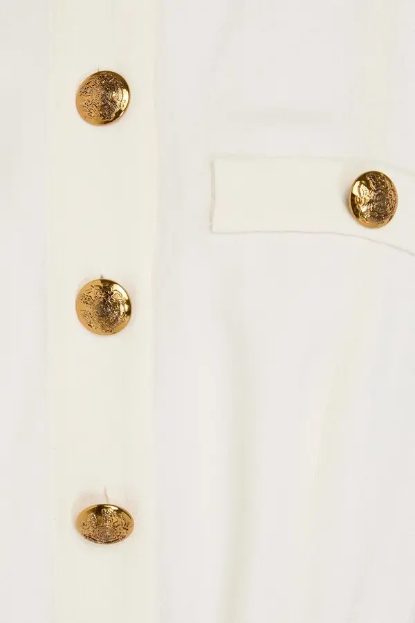 Zimmermann Belted Crepe Midi Shirt Dress