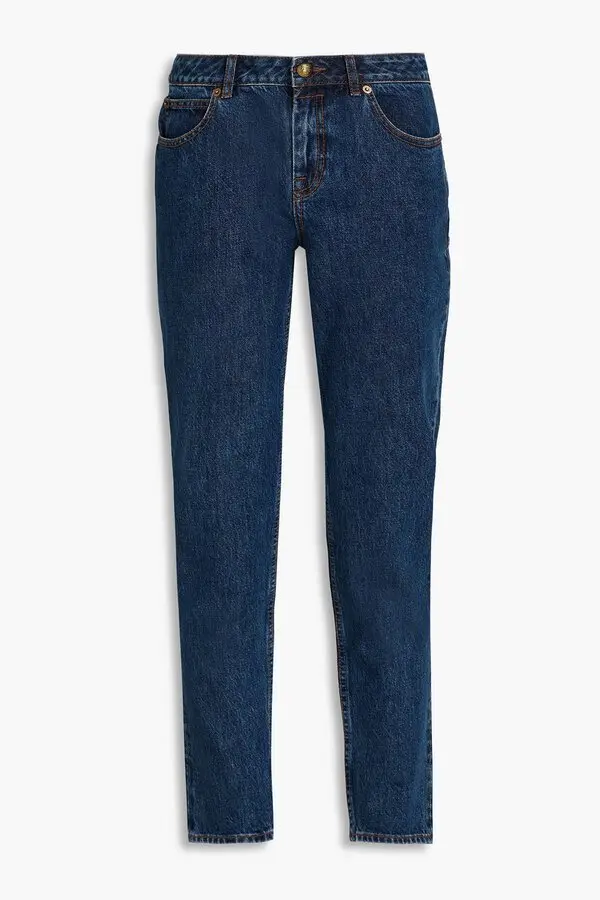 Zimmermann Mid-rise Tapered Jeans - Dark Denim