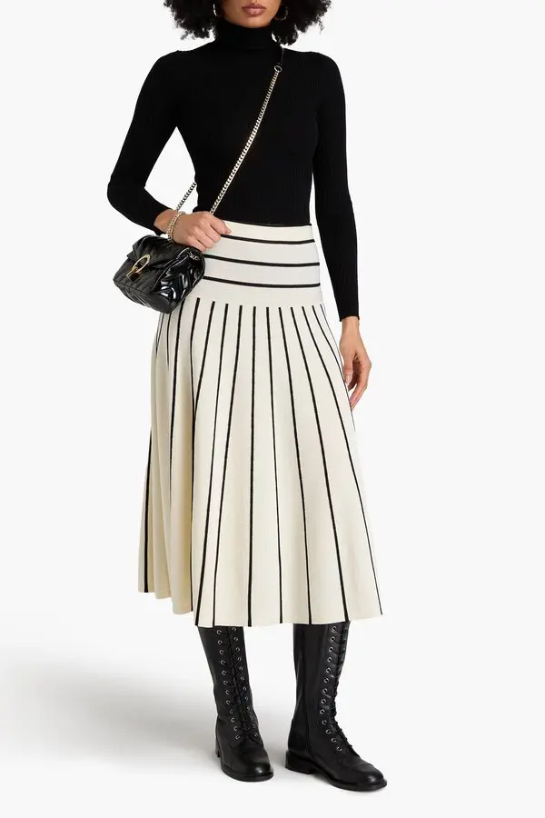 Zimmermann Ribbed Merino Wool Turtleneck Sweater - Black