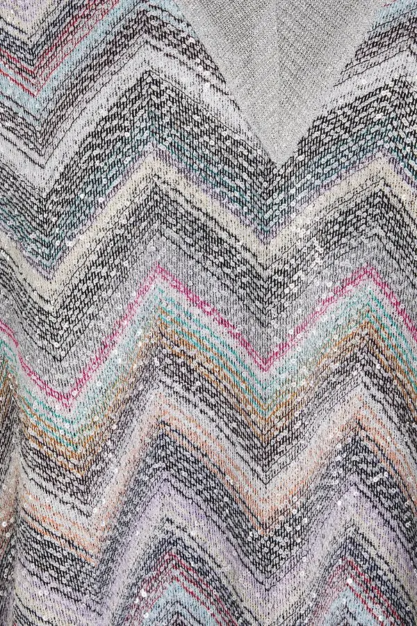 Missoni Sequin-embellished Crochet-knit Sweater - Gray