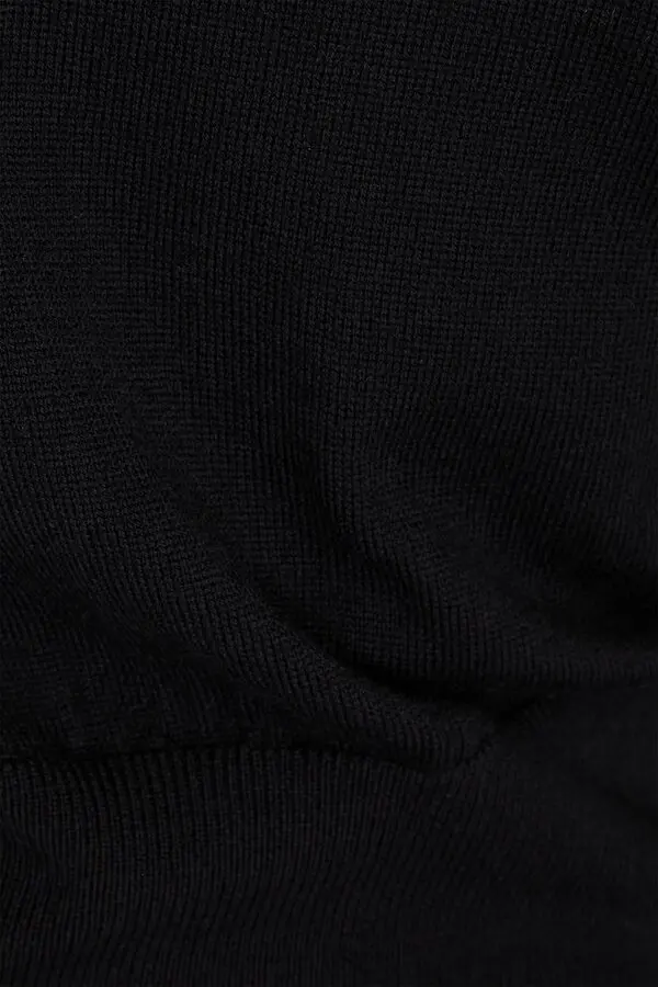 Zimmermann Pussy-bow Merino Wool Turtleneck Sweater With Puff Sleeves