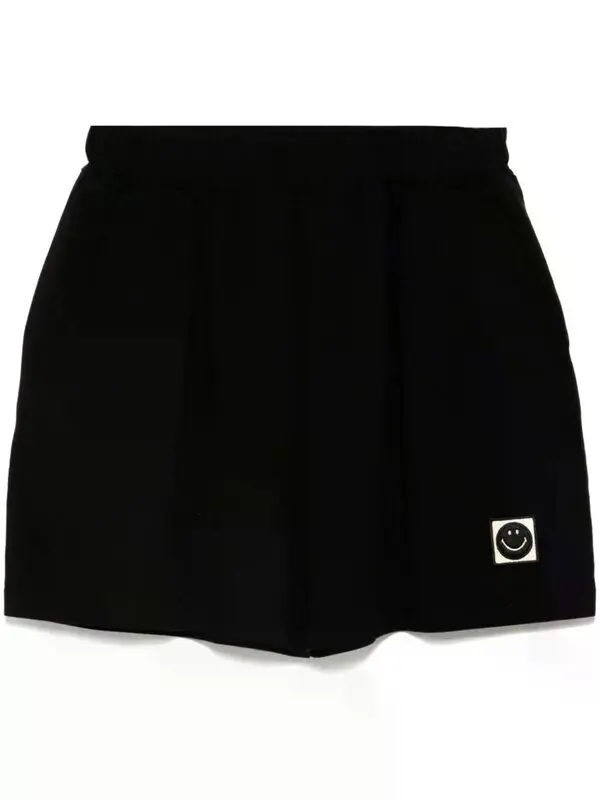 Joshua Sanders Piquet Smiley Shorts - Black