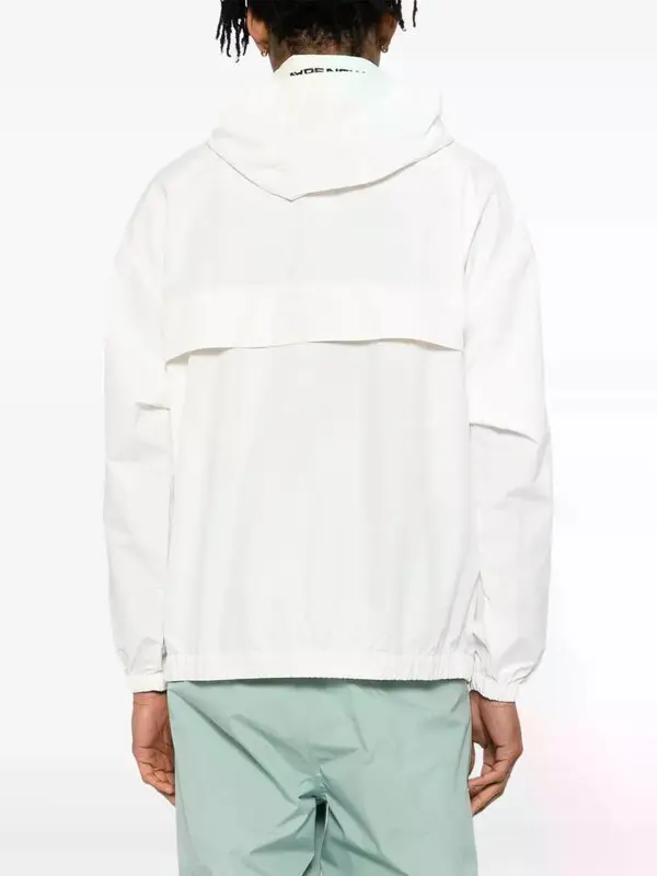 AAPE BY *A BATHING APE Aapenow Moonface-logo Half-zip Jacket - White