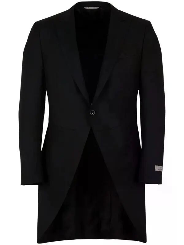 Canali Wool Suit Jacket - Black