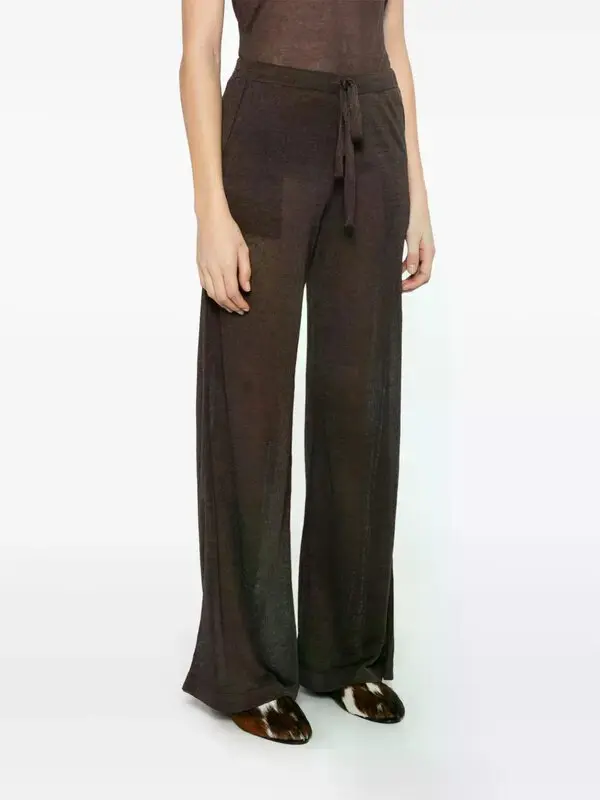 P.a.r.o.s.h Knitted Palazzo Pants - Brown