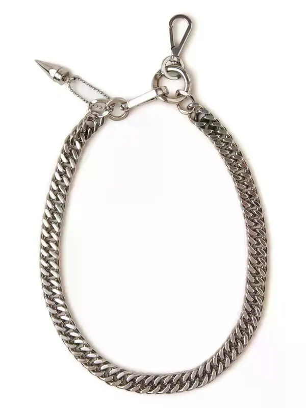 Alexander McQueen Cuban-link Chain Necklace - Silver